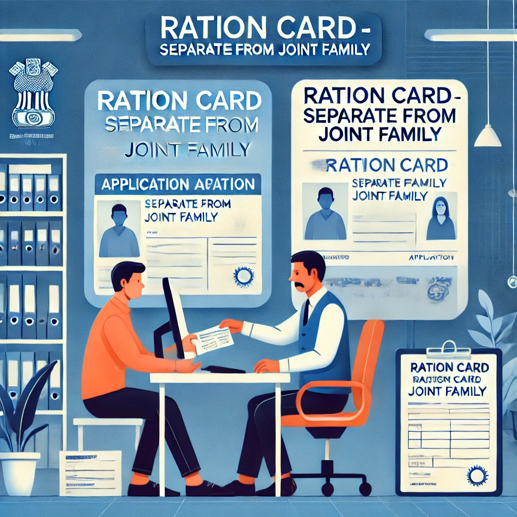 Ration Card – Seprate from Joint Family – sahilconsultancy.in